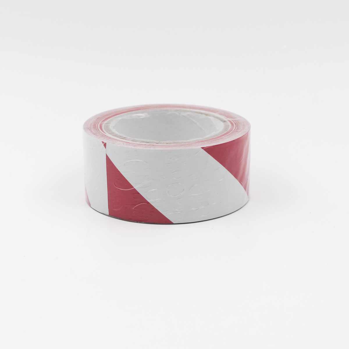 RED/WHITE HAZARD TAPE (STICKY) - Tilbury Scaffolding Sales